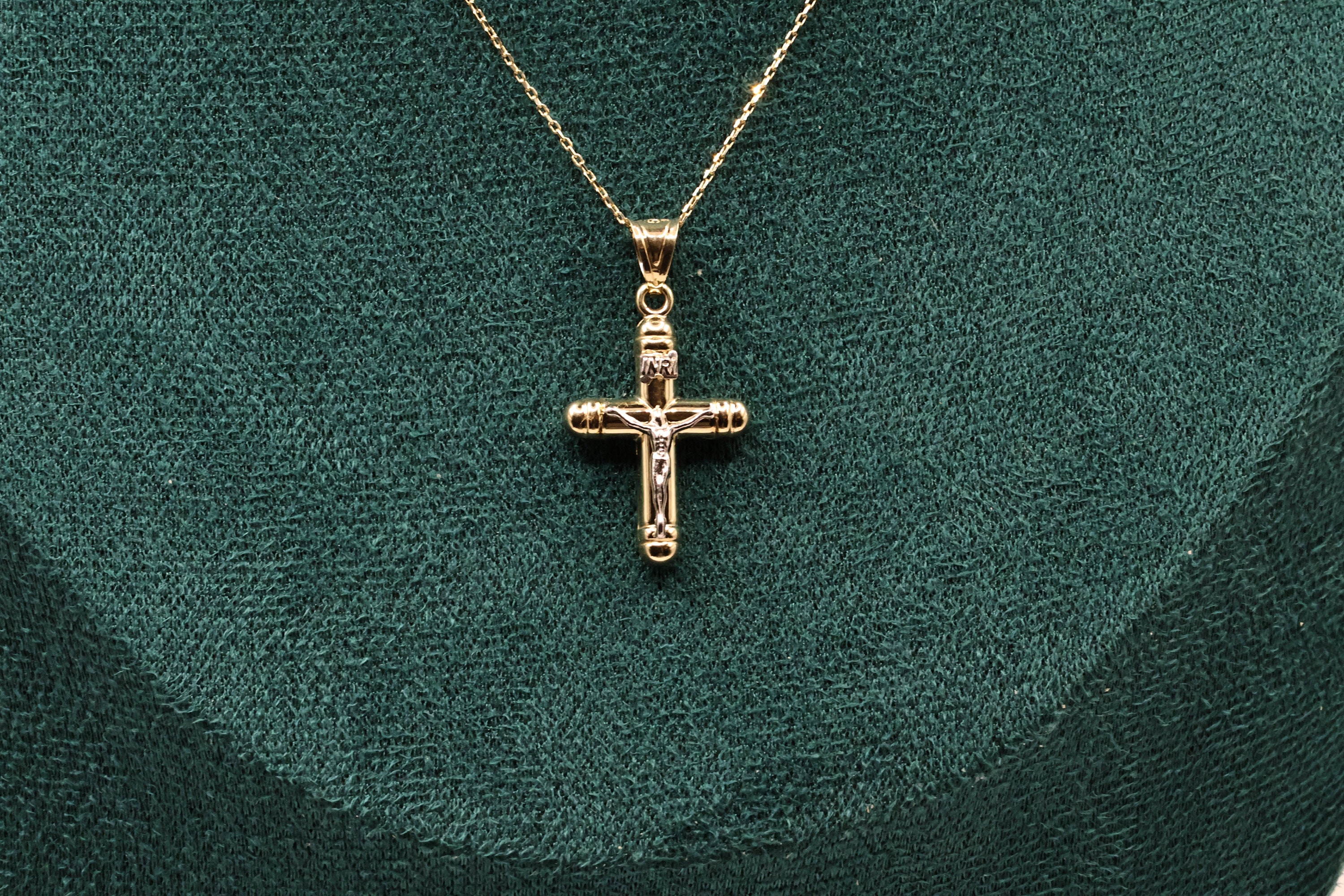Small Cross Pendant , 14k Gold Pendant - Etsy