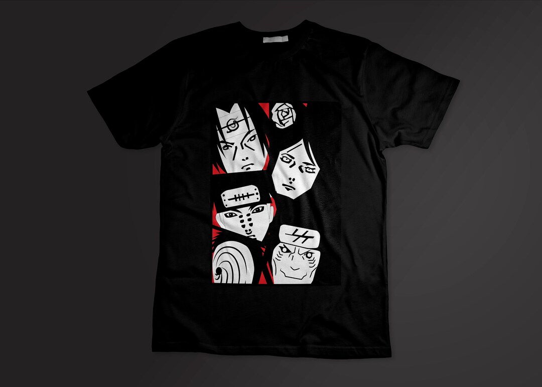 Akatsuki Mitglieder itachi,konan,yahiko,tobi,kisame T-shirt animejapan ...