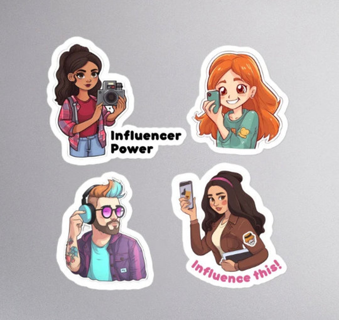 I'm an Influencer Sticker Pack - Etsy