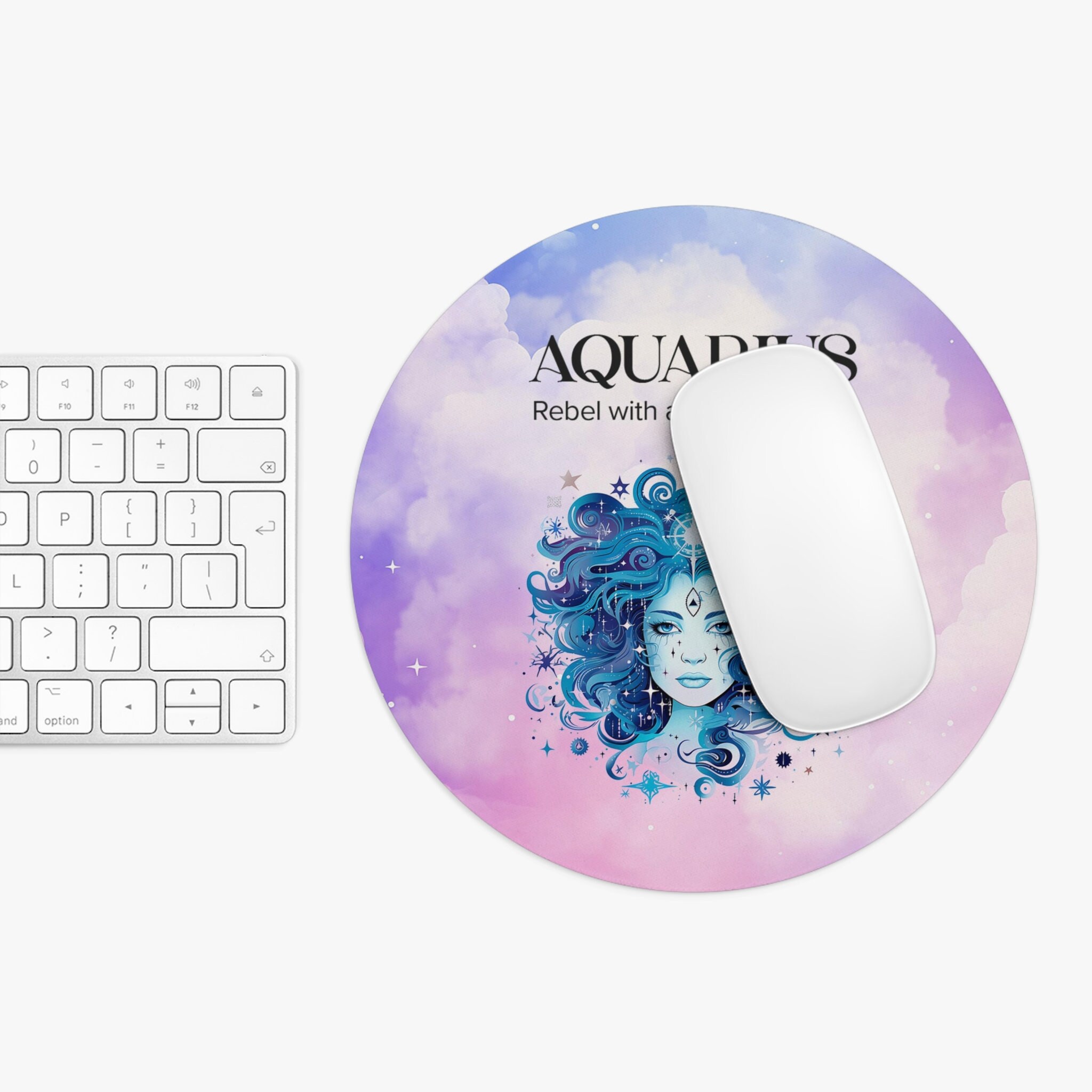 Aquarius Zodiac | Mouse Pad | Cosmic | Office Desk | Office Accessories ...
