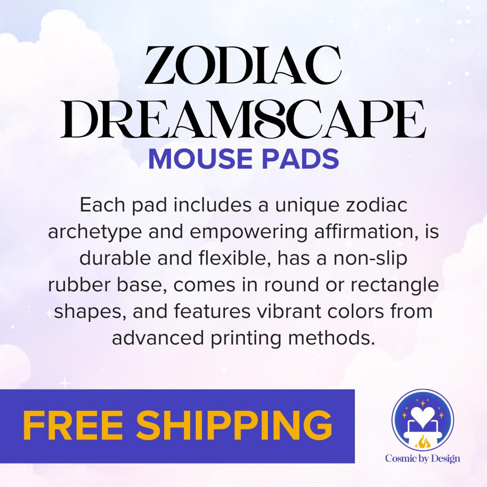 Aquarius Zodiac | Mouse Pad | Cosmic | Office Desk | Office Accessories ...