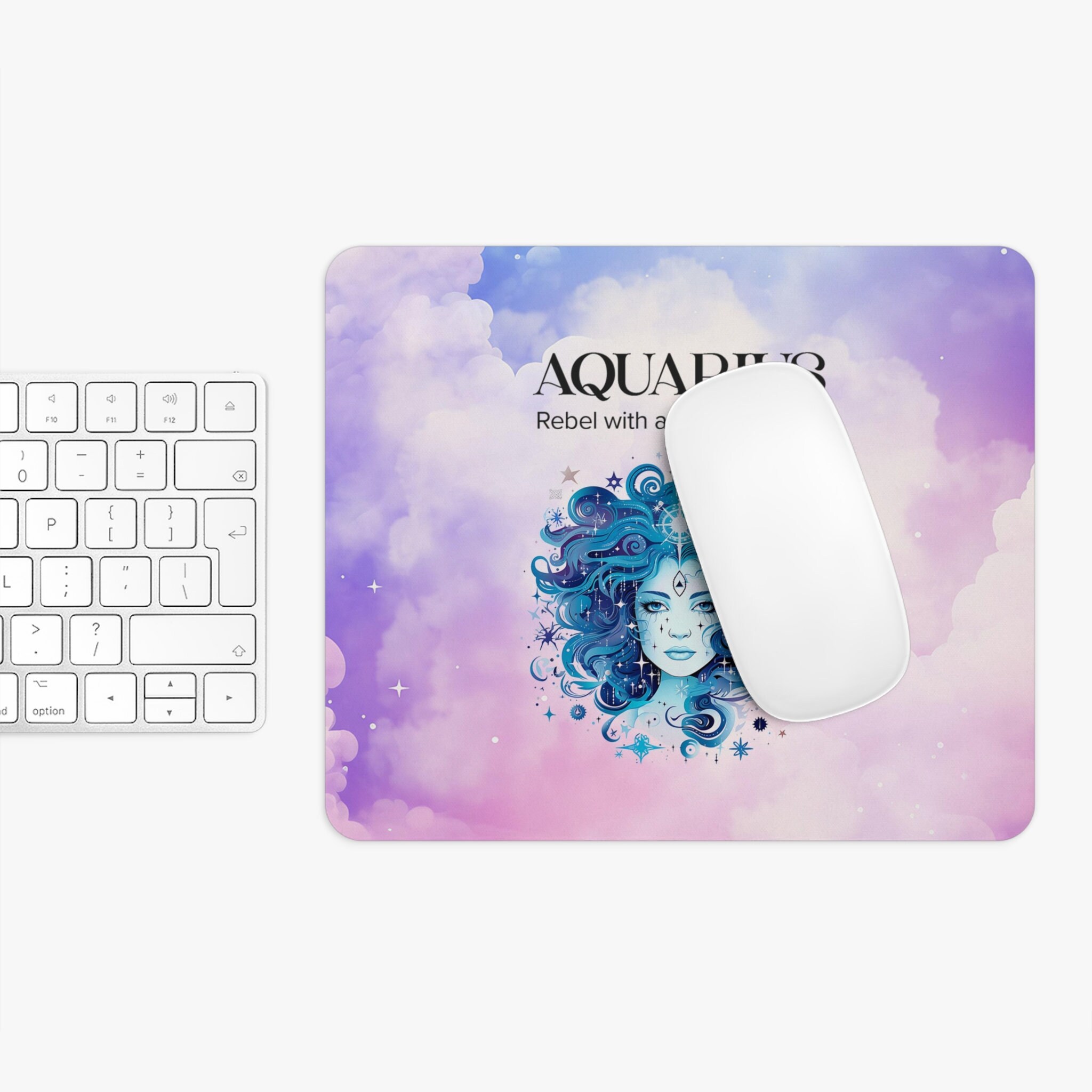 Aquarius Zodiac | Mouse Pad | Cosmic | Office Desk | Office Accessories ...