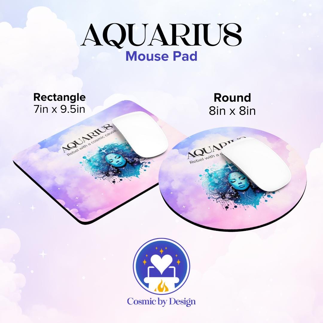 Aquarius Zodiac Mouse Pad | BLM | Office Desk | Office Accessories ...