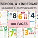 Printables Preschool Curriculum Learning Numbers Activity Workbook Dot ...