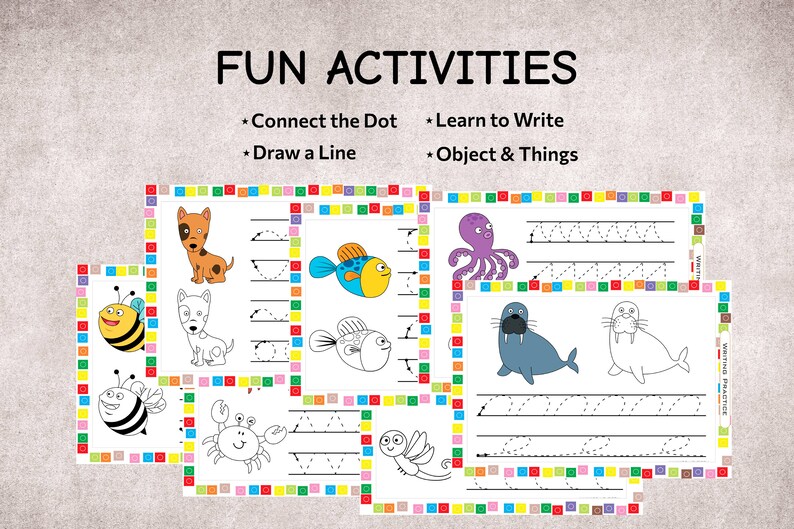 Printables Preschool Curriculum Learn to Write Activity Workbook Dot to ...