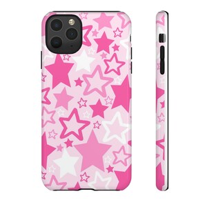 Hot Pink Preppy Star iPhone Tough Cases - Etsy