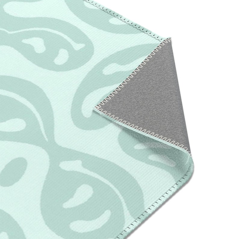 Cute Preppy Aesthetic Blue Smiley Face Area Rugs for a Preppy Aesthetic ...