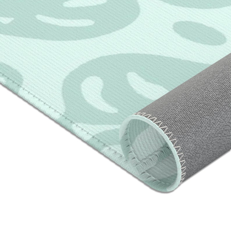 Cute Preppy Aesthetic Blue Smiley Face Area Rugs for a Preppy Aesthetic ...