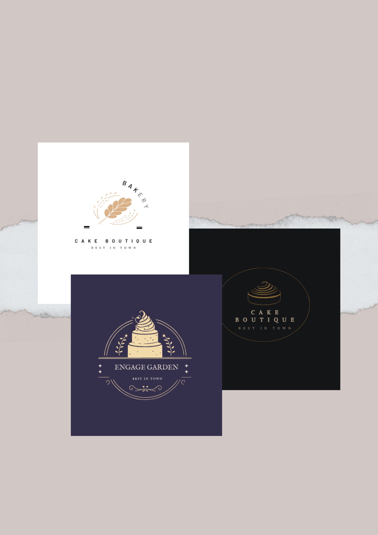 Bakery Logo, Bakery Logo Canva Template, Premade Logo, Editable Logo ...