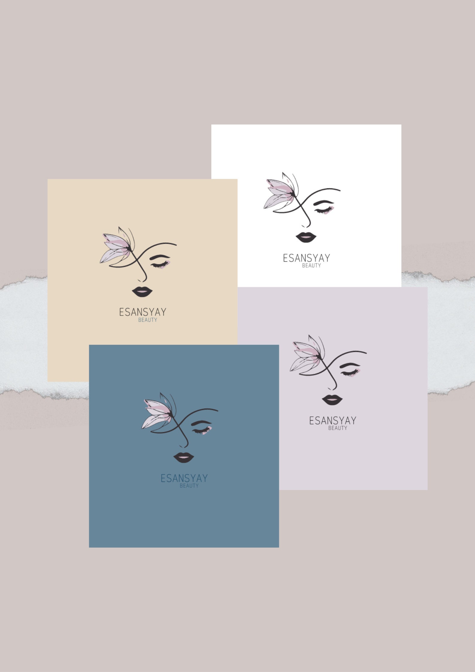 Fancy Beauty Logo Canva, Modern Logo for Beauty Industry, Beauty Logo ...