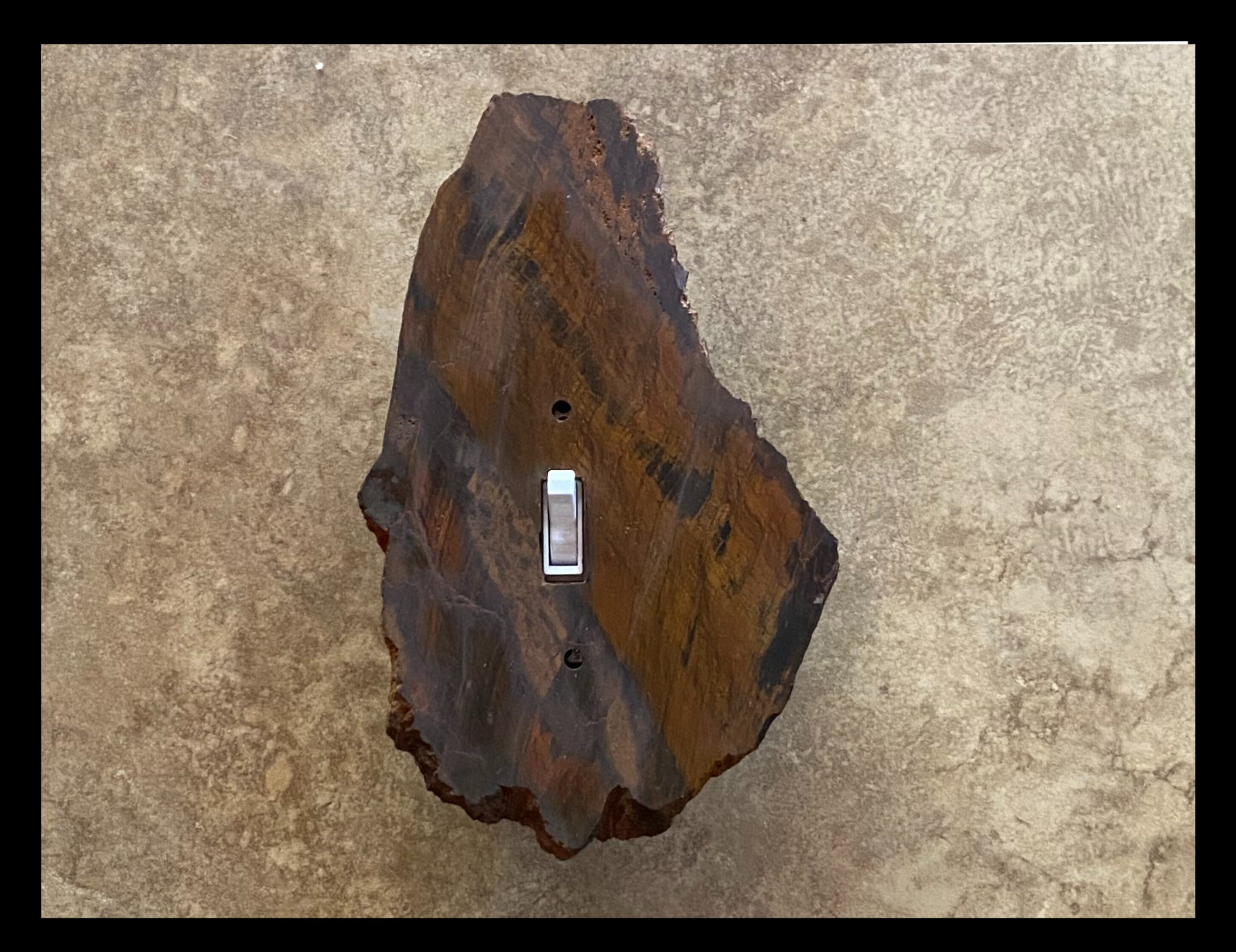 Unpolished, Binghamite Stone Light Switch Cover - Etsy