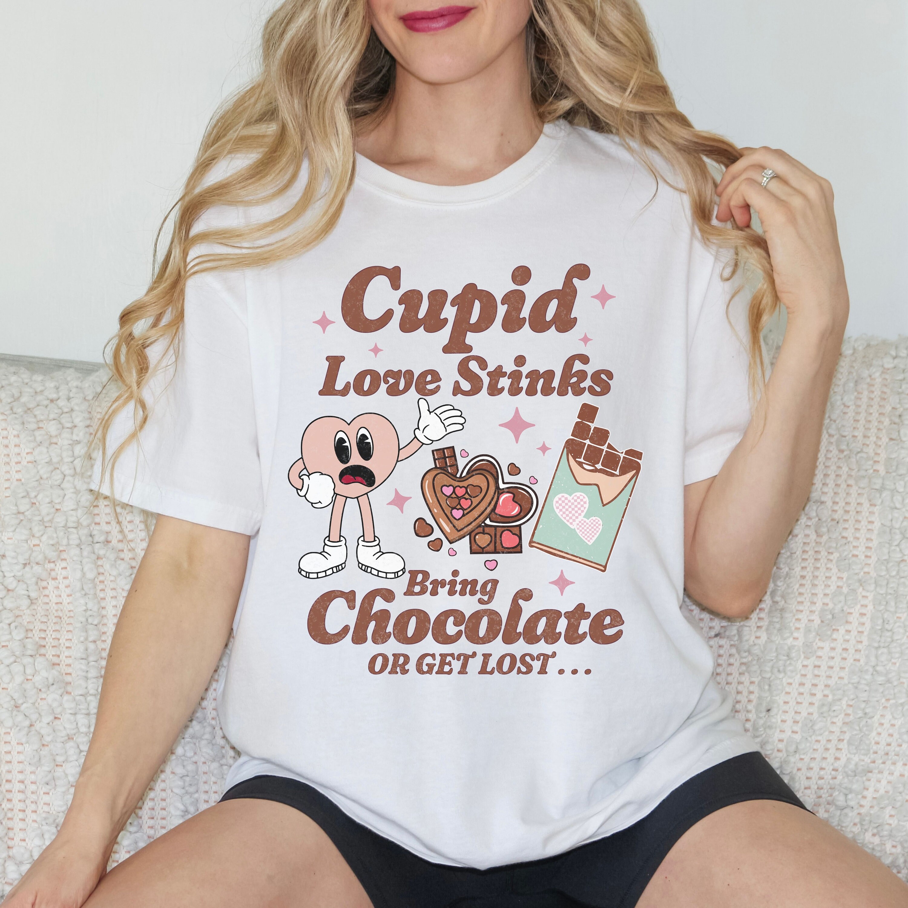 Comfort Colors Funny Anti-valentine's Day Chocolate Lover Shirt, Comfy ...