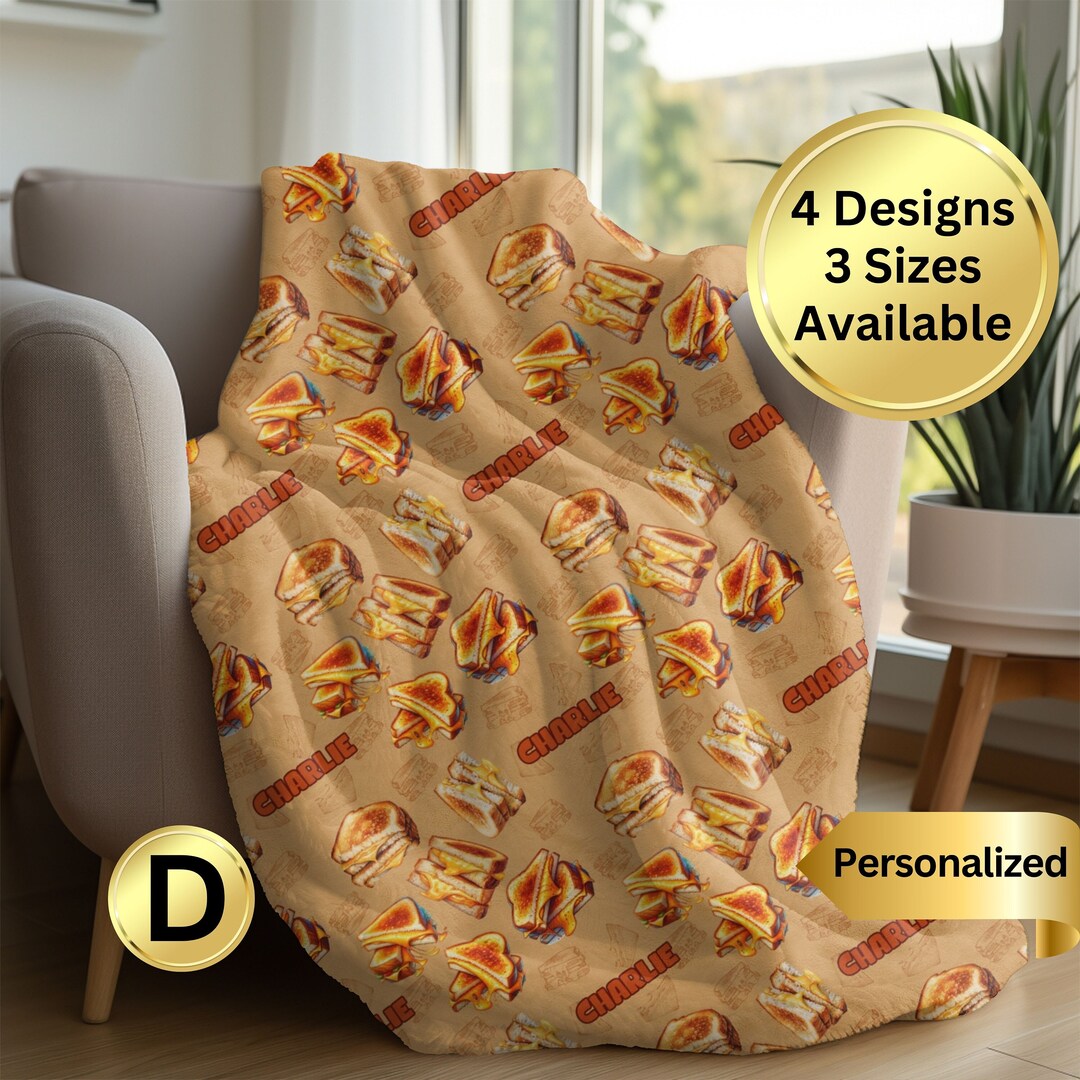Personalized Fast Food Lover Velveteen Blanket Gift, Customizable ...