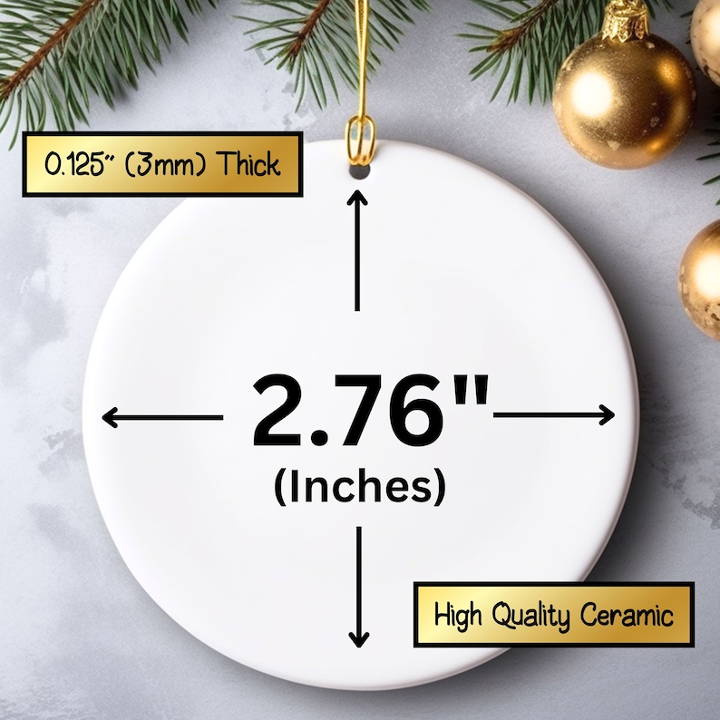 Personalized Ceramic Hippie Couple Holiday Ornament Gift, Customizable ...