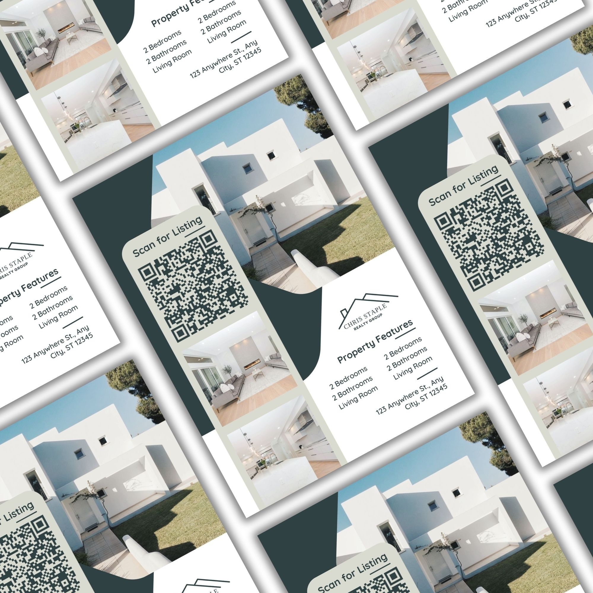 QR Code Sign Real Estate Realtor Template Open House - Etsy