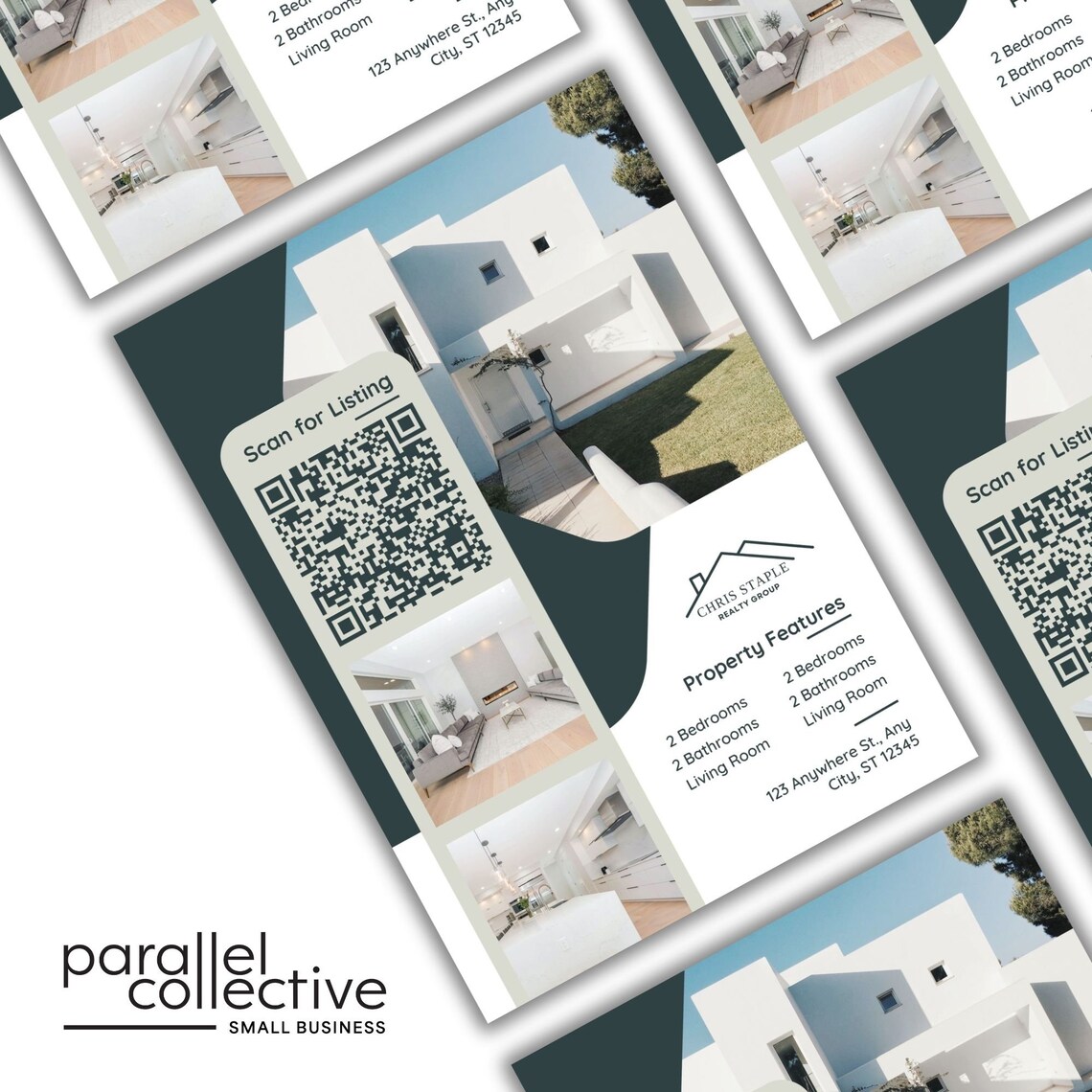 QR Code Sign Real Estate Realtor Template Open House - Etsy