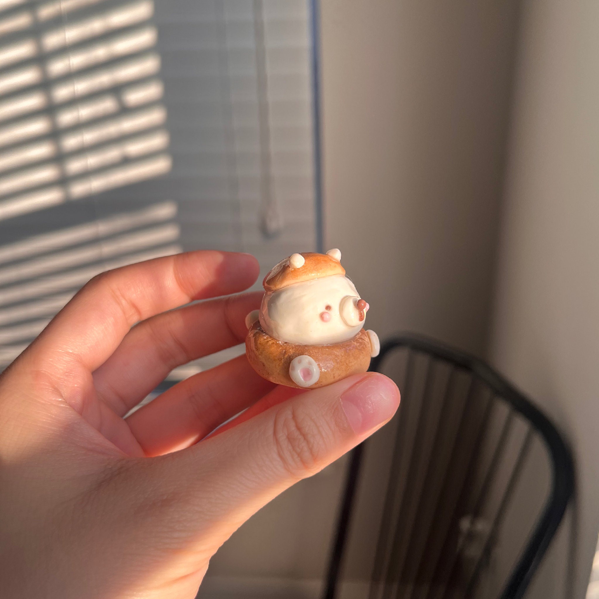 Handmade Polymer Clay Desk Pals / Cream Puff Bear / Jojo Clayy - Etsy