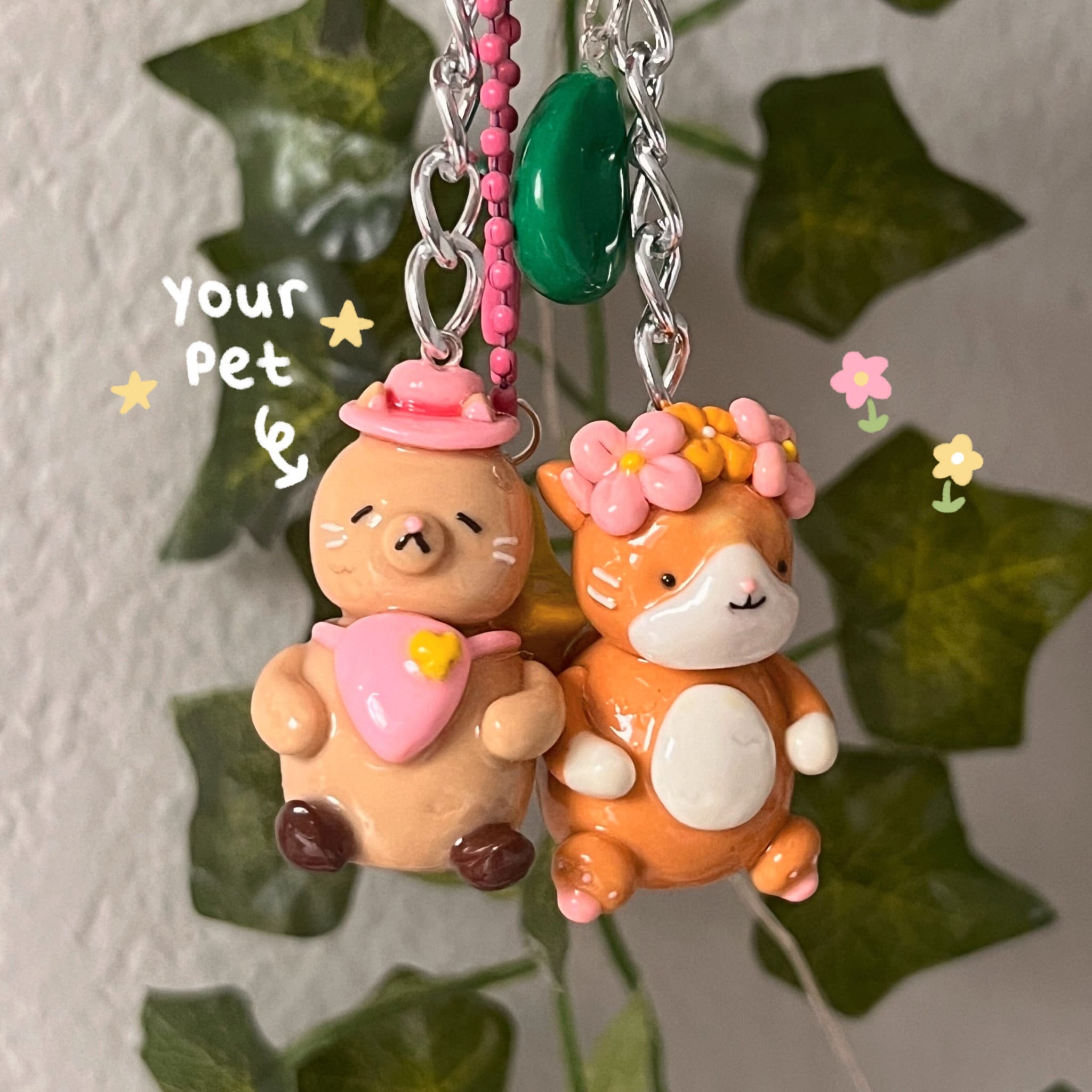 Custom Animal & Pet Polymer Clay Keychain Cute Handmade / Jojo Clayy - Etsy