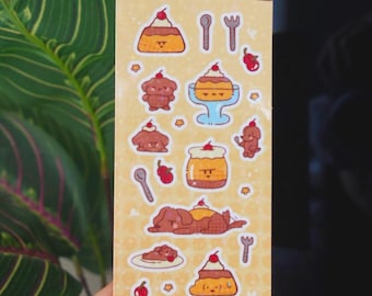 Cute Pudding Sticker Sheet | Dog Stickers for Journaling - Etsy