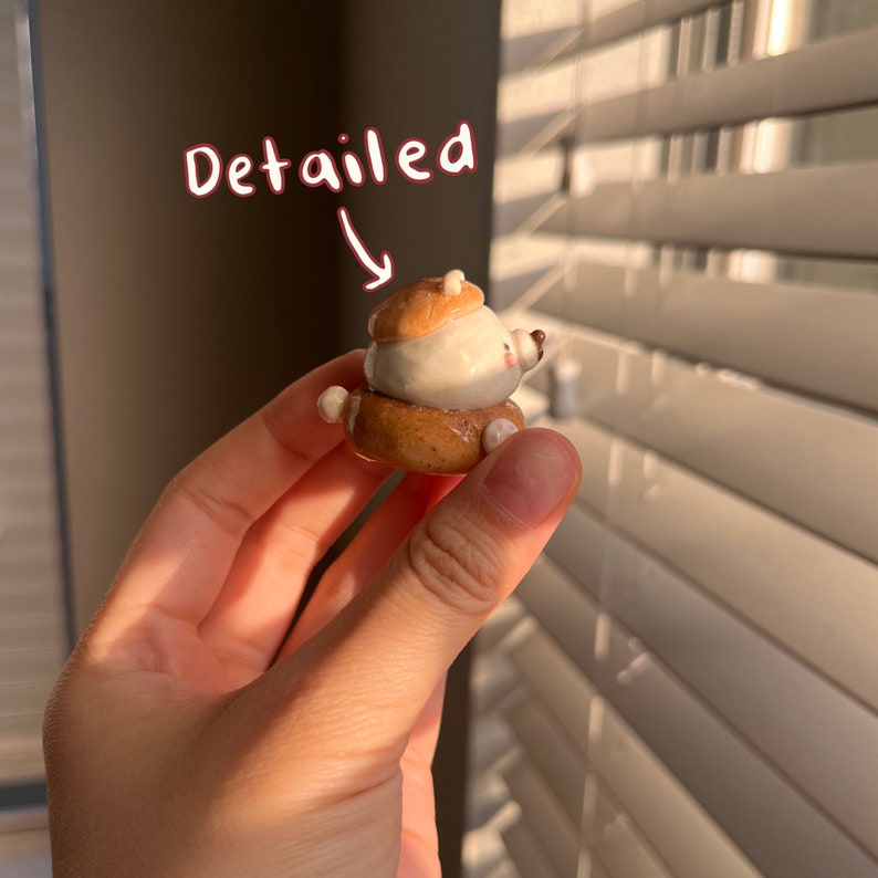 Handmade Polymer Clay Desk Pals / Cream Puff Bear / Jojo Clayy - Etsy