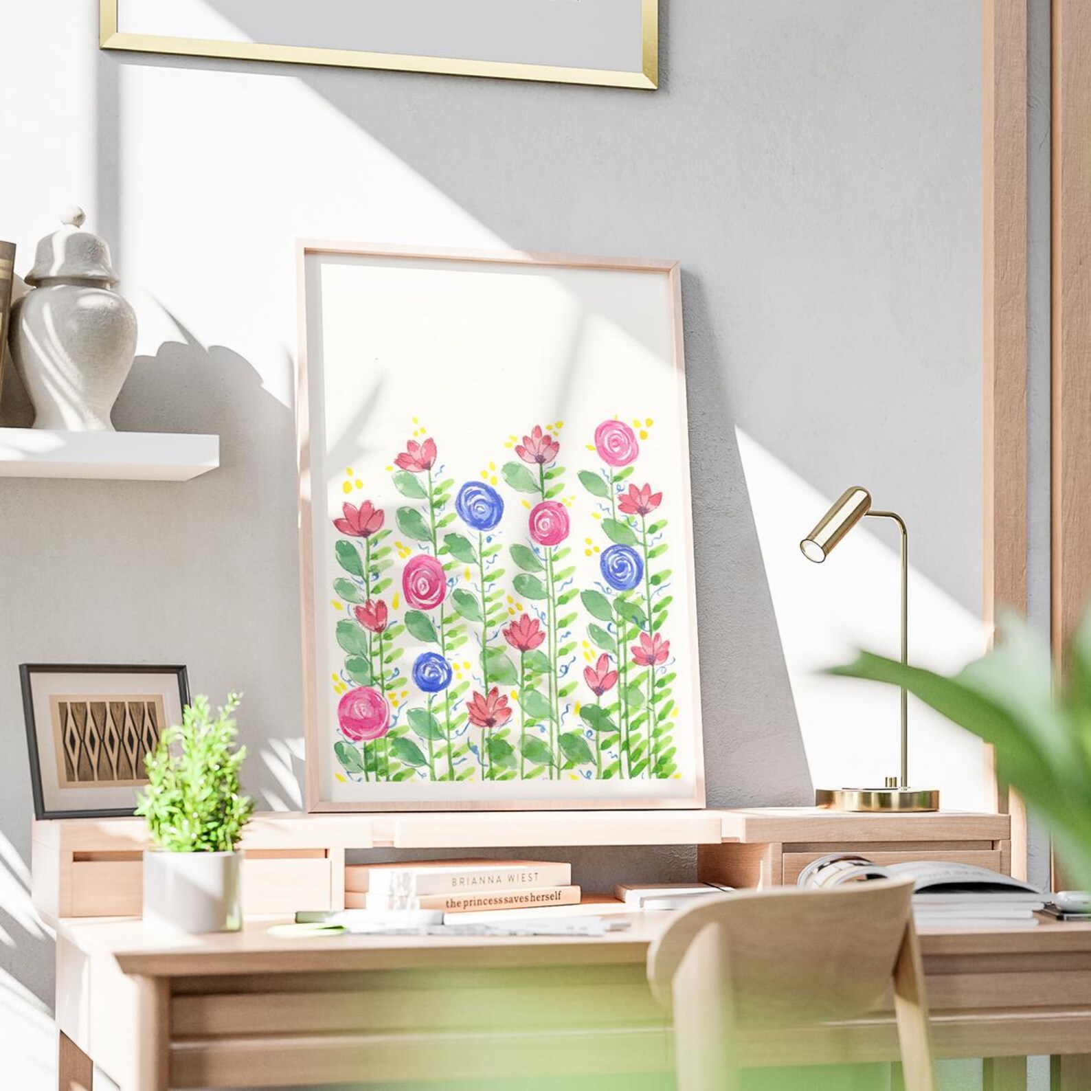 Artist Prints by Hira Zeeshan, Watercolor Flowers Art, Watercolor ...
