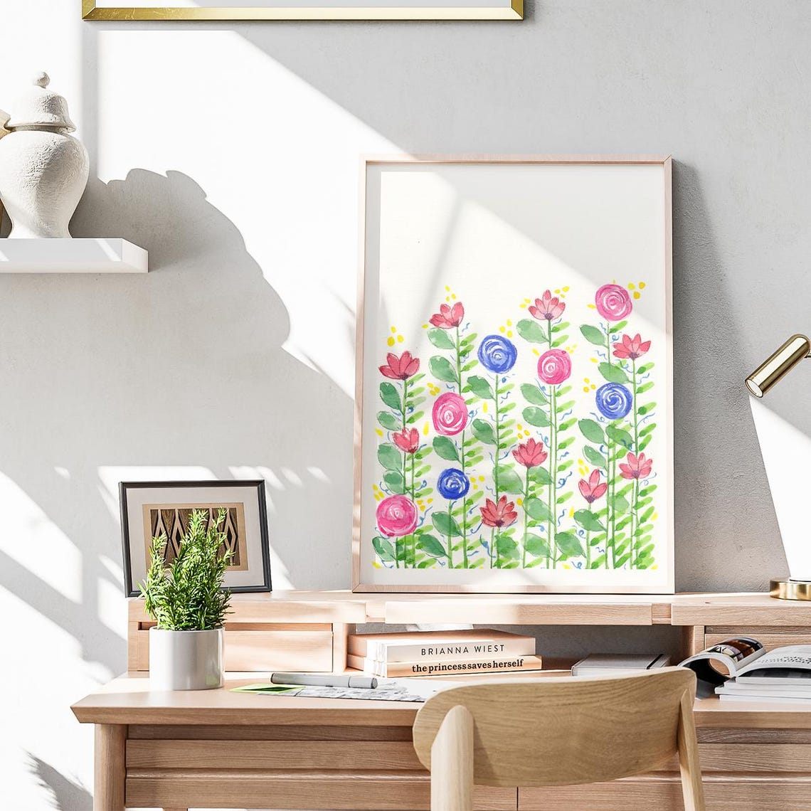 Artist Prints by Hira Zeeshan, Watercolor Flowers Art, Watercolor ...