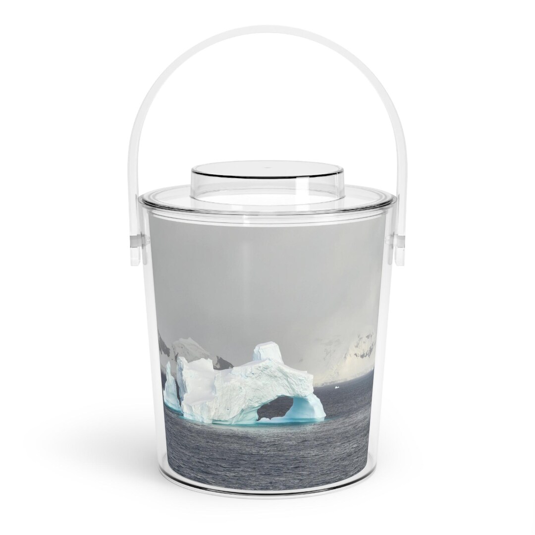 Ice Bucket With Tongs, Unique Iceberg From Paradise Bay, Antarctica - Etsy