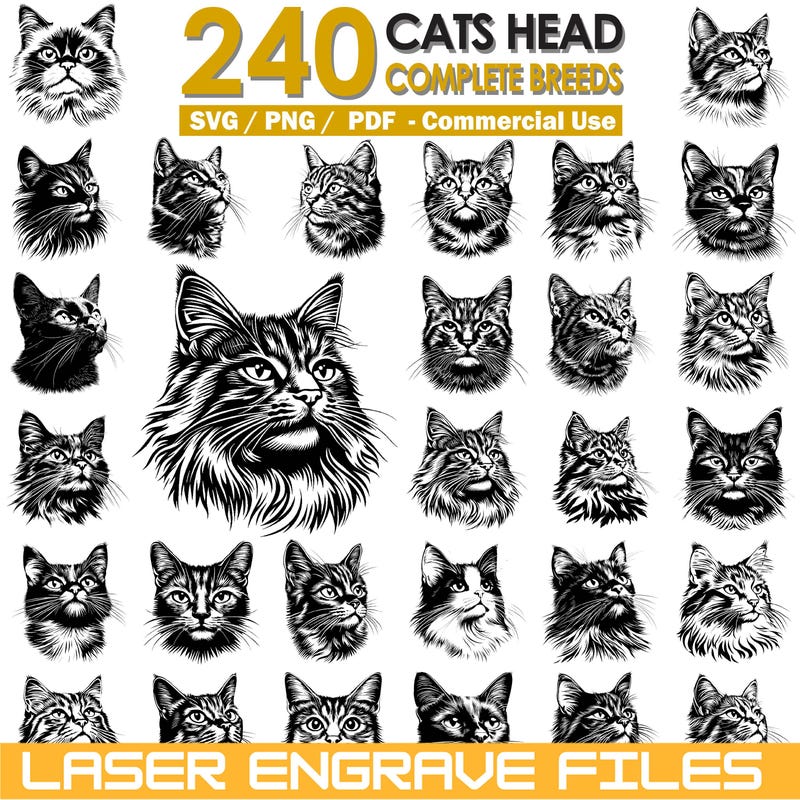Cat Head - Etsy