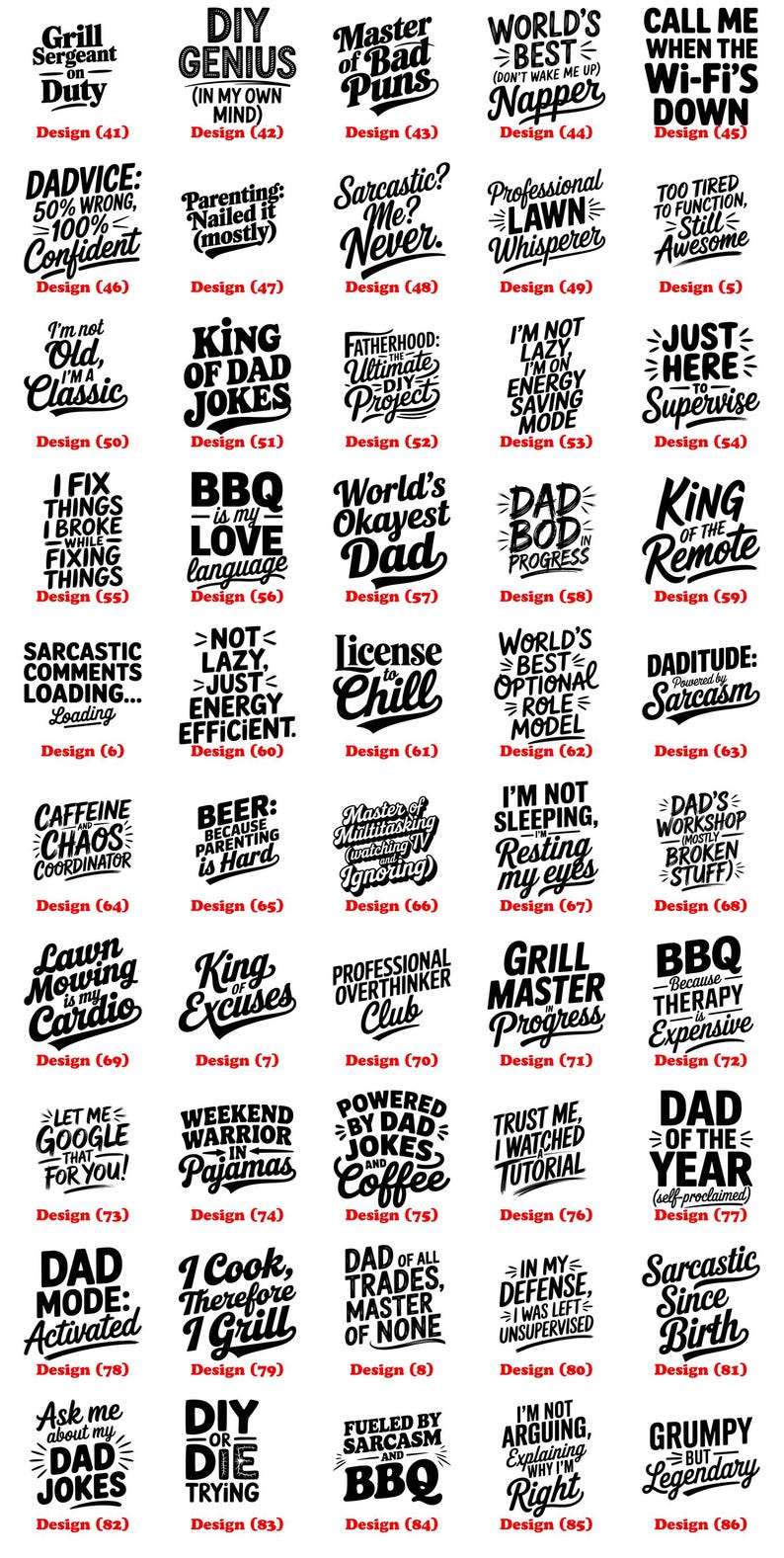 Sarcastic Dad Life Svg Png Pdf & Dxf Bundle for Funny Dad Crafts ...