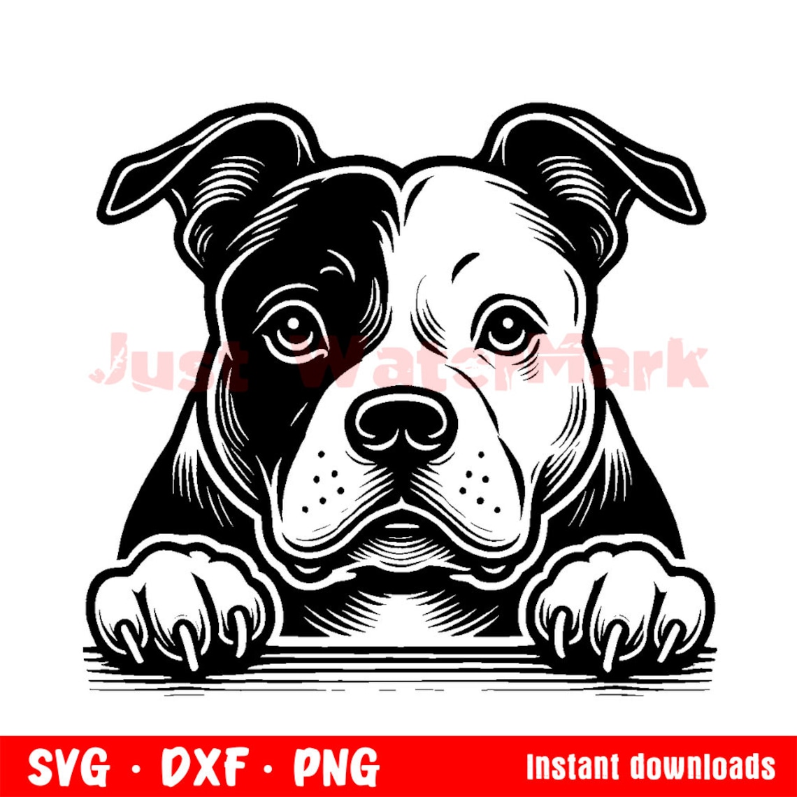 American Bully Art Svg, Dxf, Png Files Cuttable Design Instant Digital ...