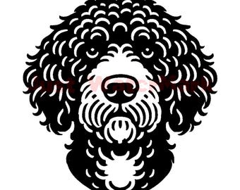 Chinese Crested Cute Dog Peeking Pose Drawing Pet Lover Svg, Dxf, Png ...