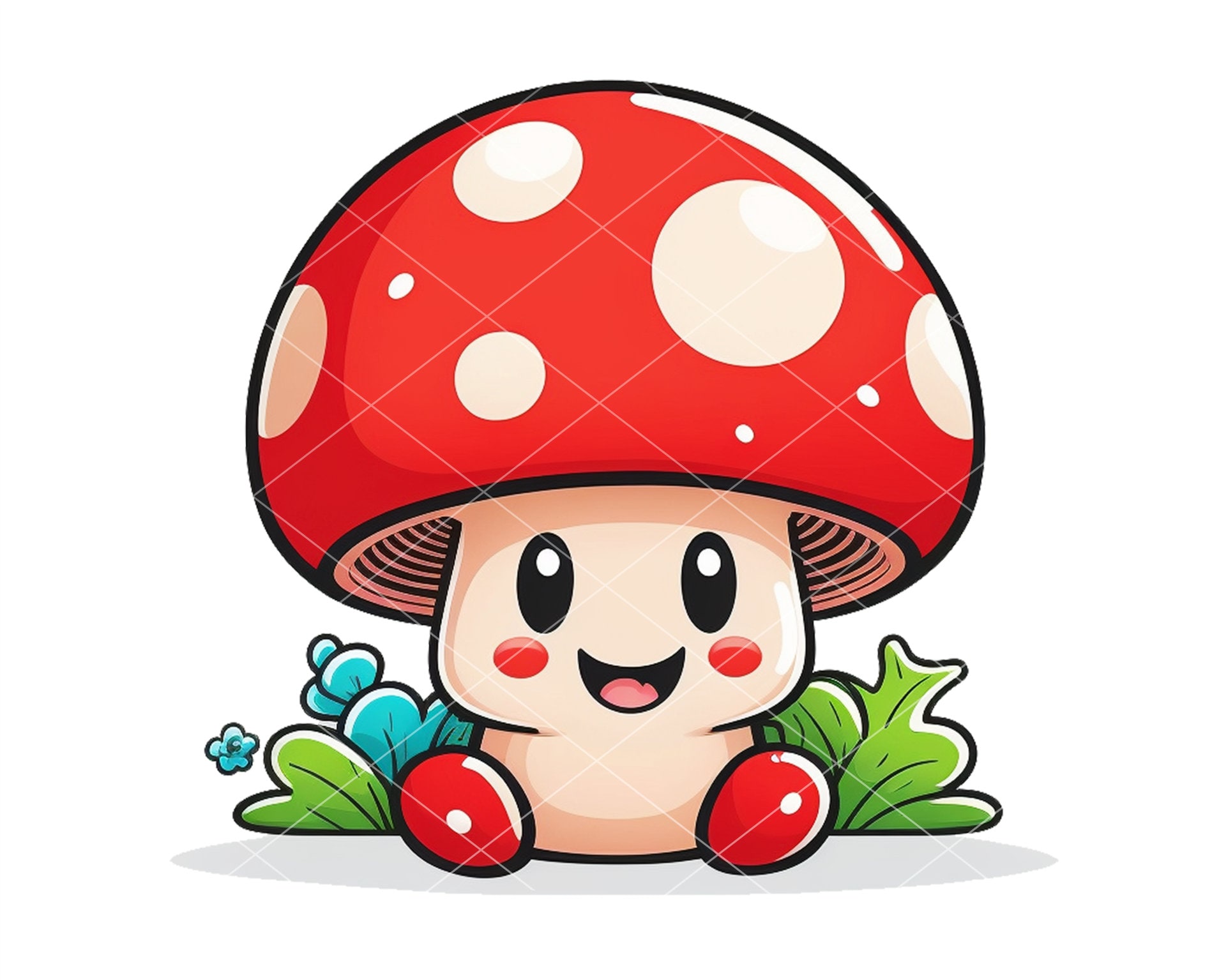 Cute Mushroom Png Sublimation Design 05, Mushroom Png, Mushroom Clipart ...