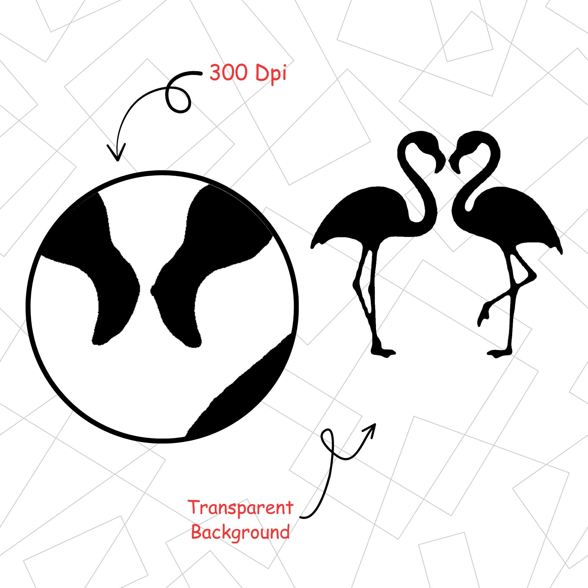Flamingo Silhouette Collection Svg Png Pdf & Dxf Bundle for Vinyl ...