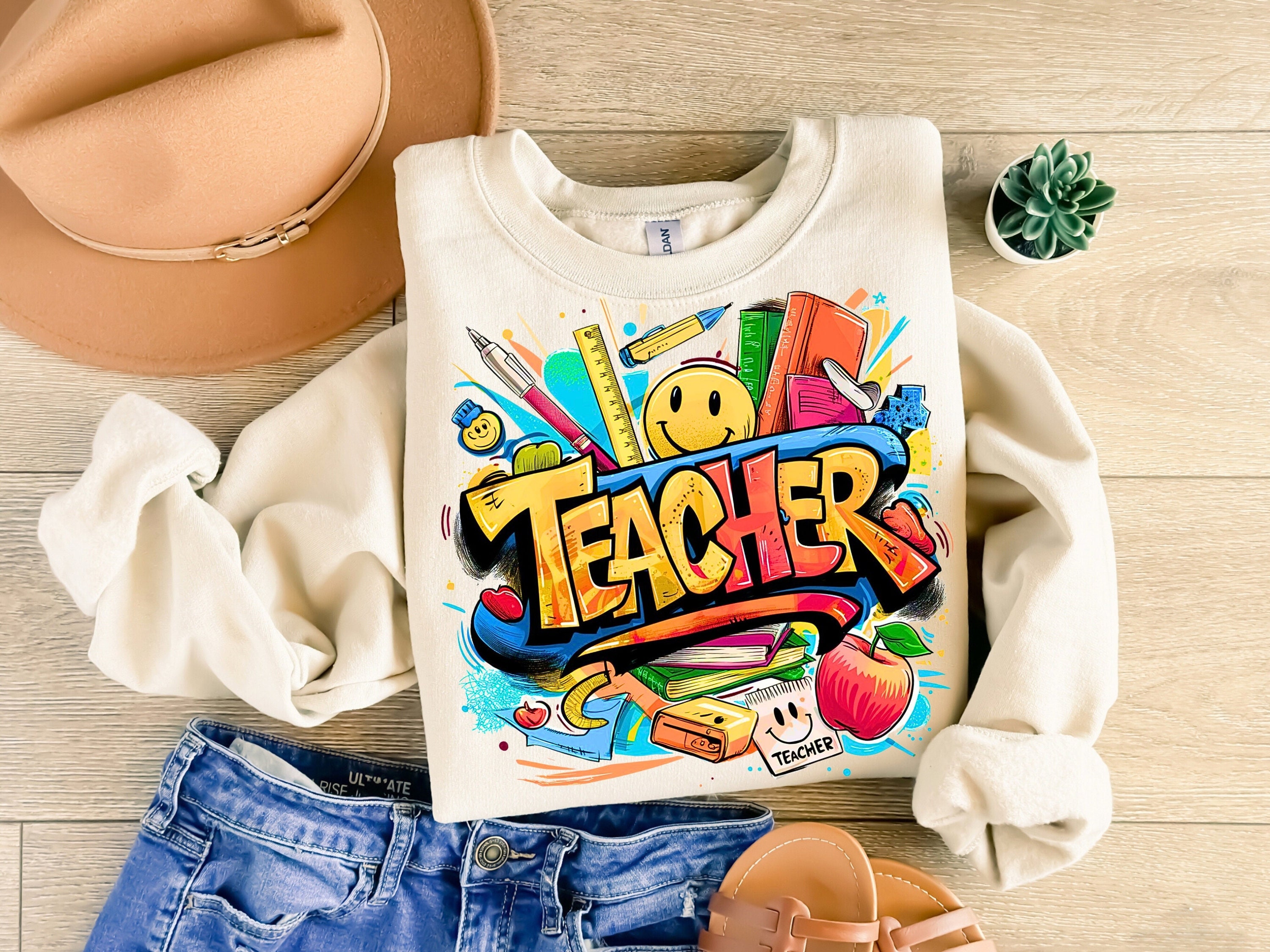 Teacher PNG, Back to School Png, Shirt Design PNG ,teachers, Bright ...