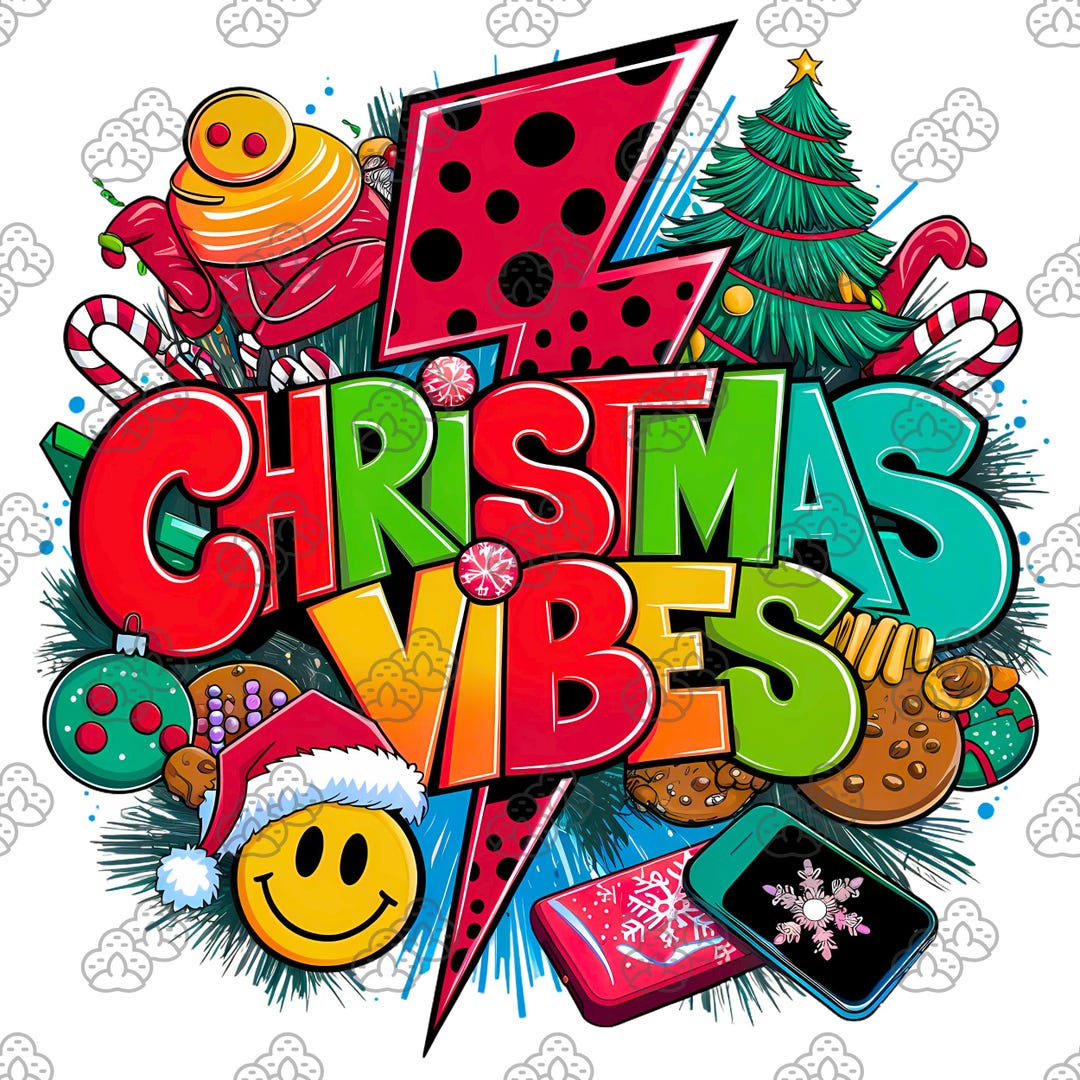 Christmas Vibes Png, Christmas PNG, Christmas Season Png, Christmas Png ...