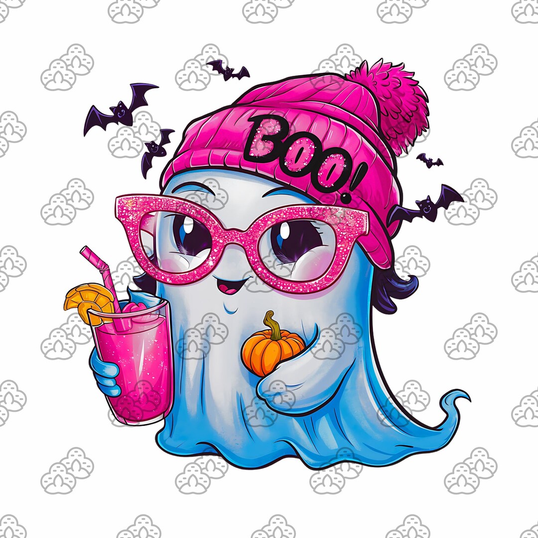 Boo Halloween Png, Cute Ghost Halloween PNG, Spooky Season Png ...