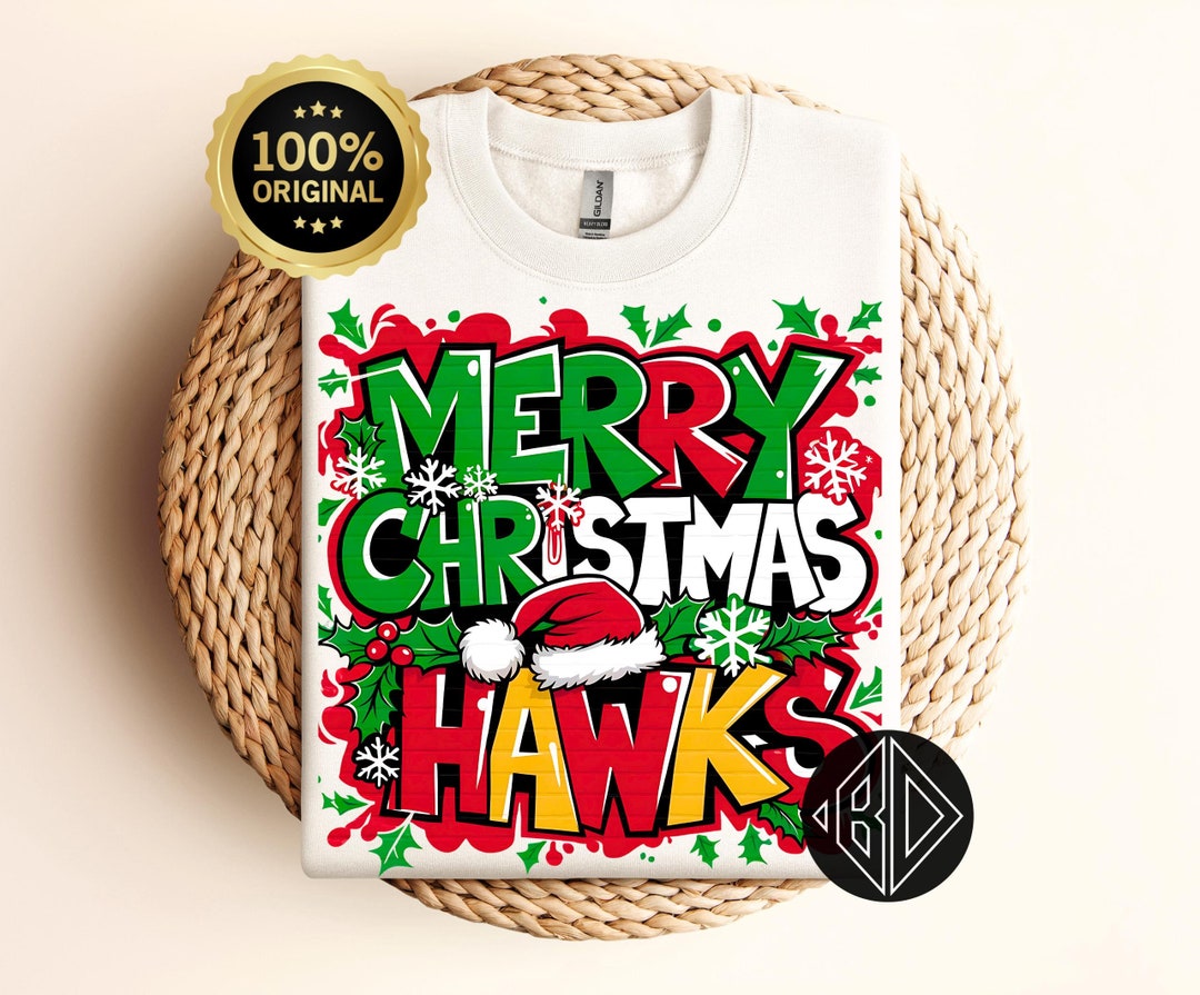 Merry Christmas Hawks Png, Neon Christmas PNG, Christmas Season Png ...