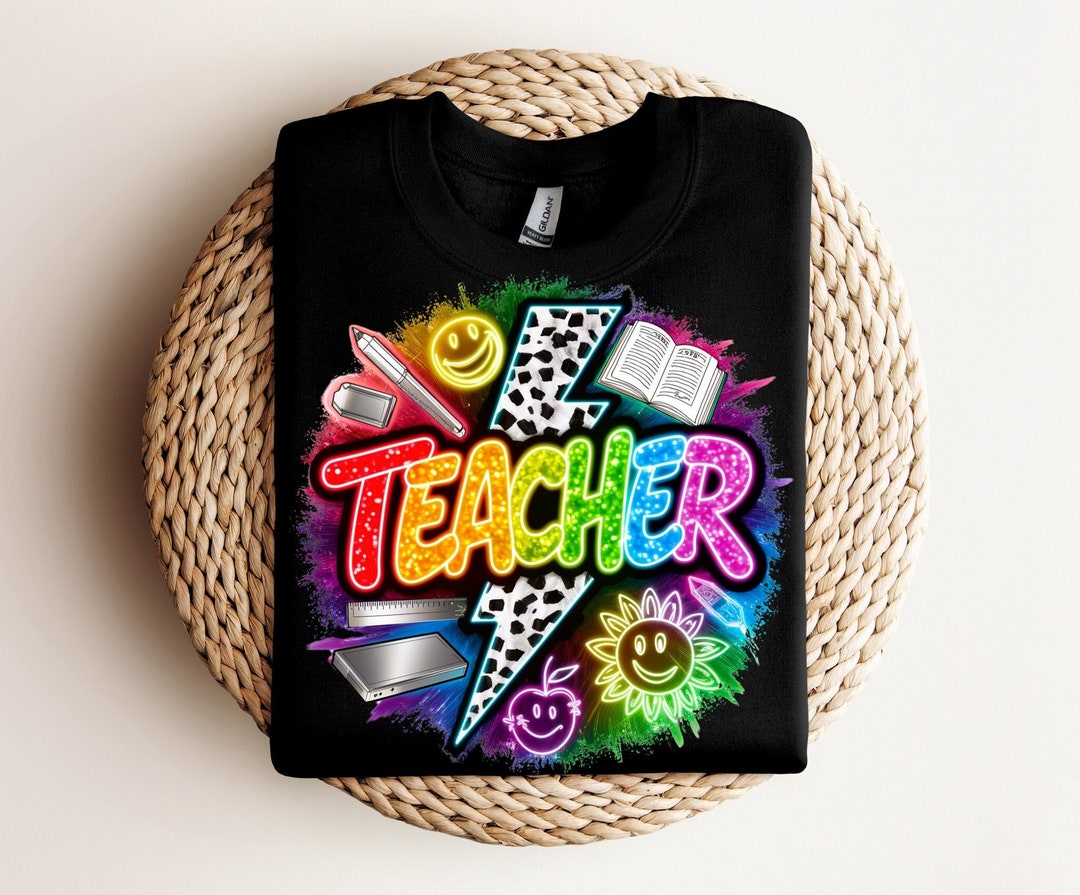 Teacher PNG, Back to School Png, Shirt Design PNG ,teachers, Bright ...