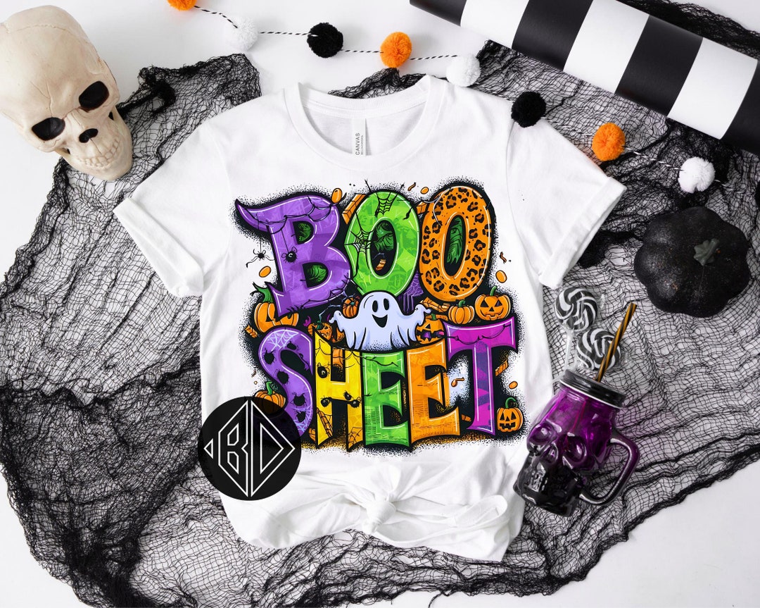 Boo Sheet Halloween Png, Funny Ghost Boo Halloween PNG, Spooky Season ...