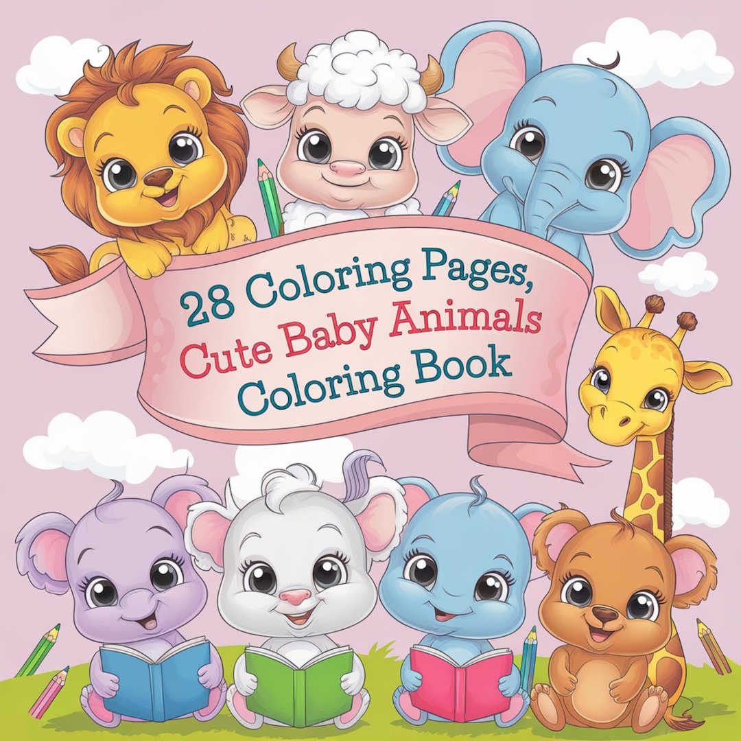 28 Cute Animals Coloring Printable Pages Image, Coloring Book, Coloring ...