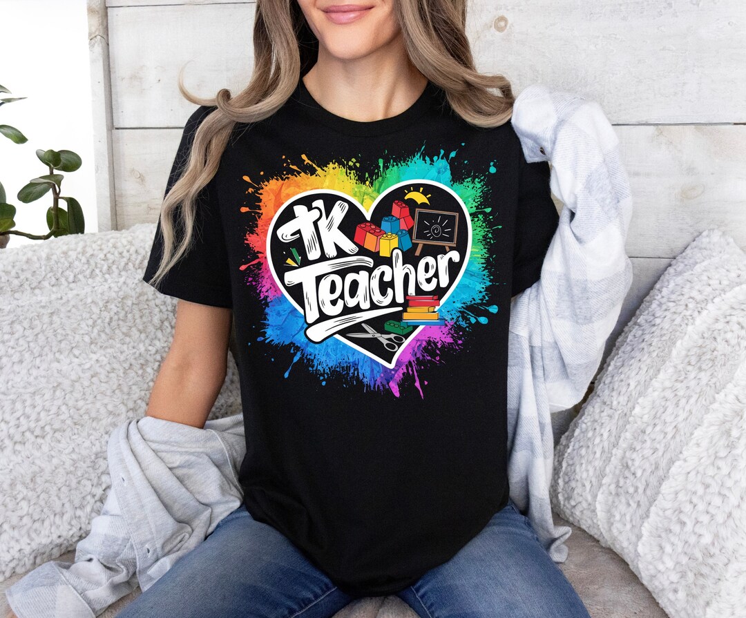 TK Teacher PNG, Back to School Png, Shirt Design PNG ,teachers, Bright ...
