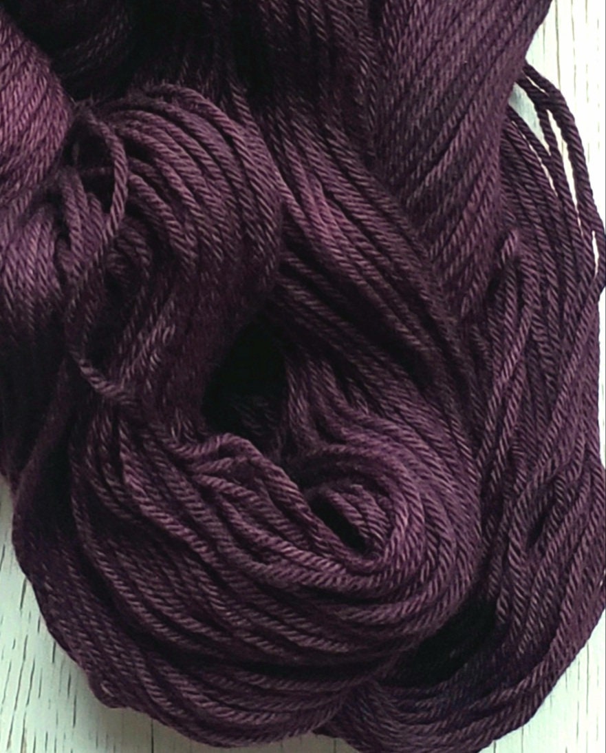 Mulberry 4-ply 100% Non-super Wash Worsted Weight Merino Yarn. 100g ...