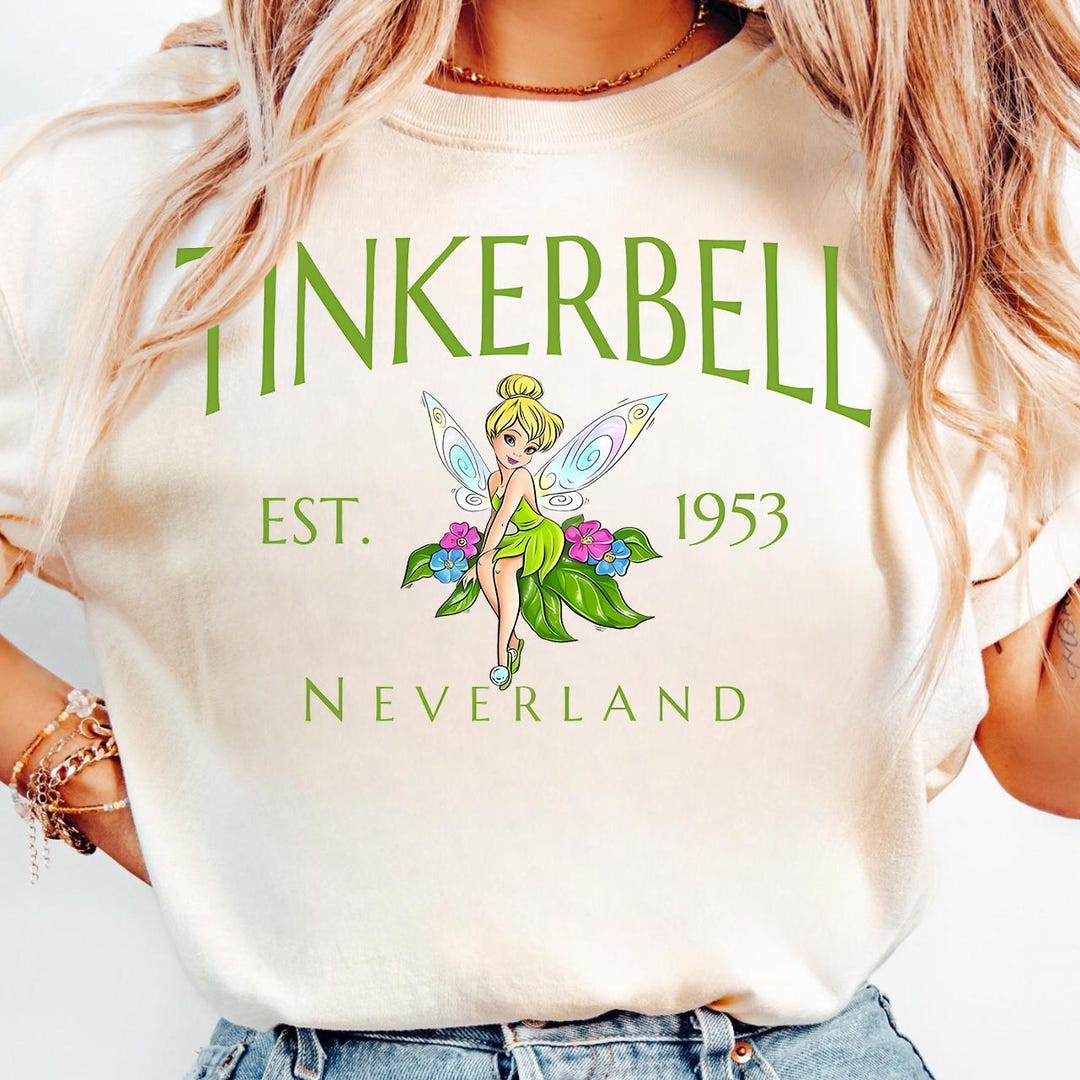 Retro Watercolor Tinkerbell Png, Tinkerbell Png, Tinkerbell Sublimation ...