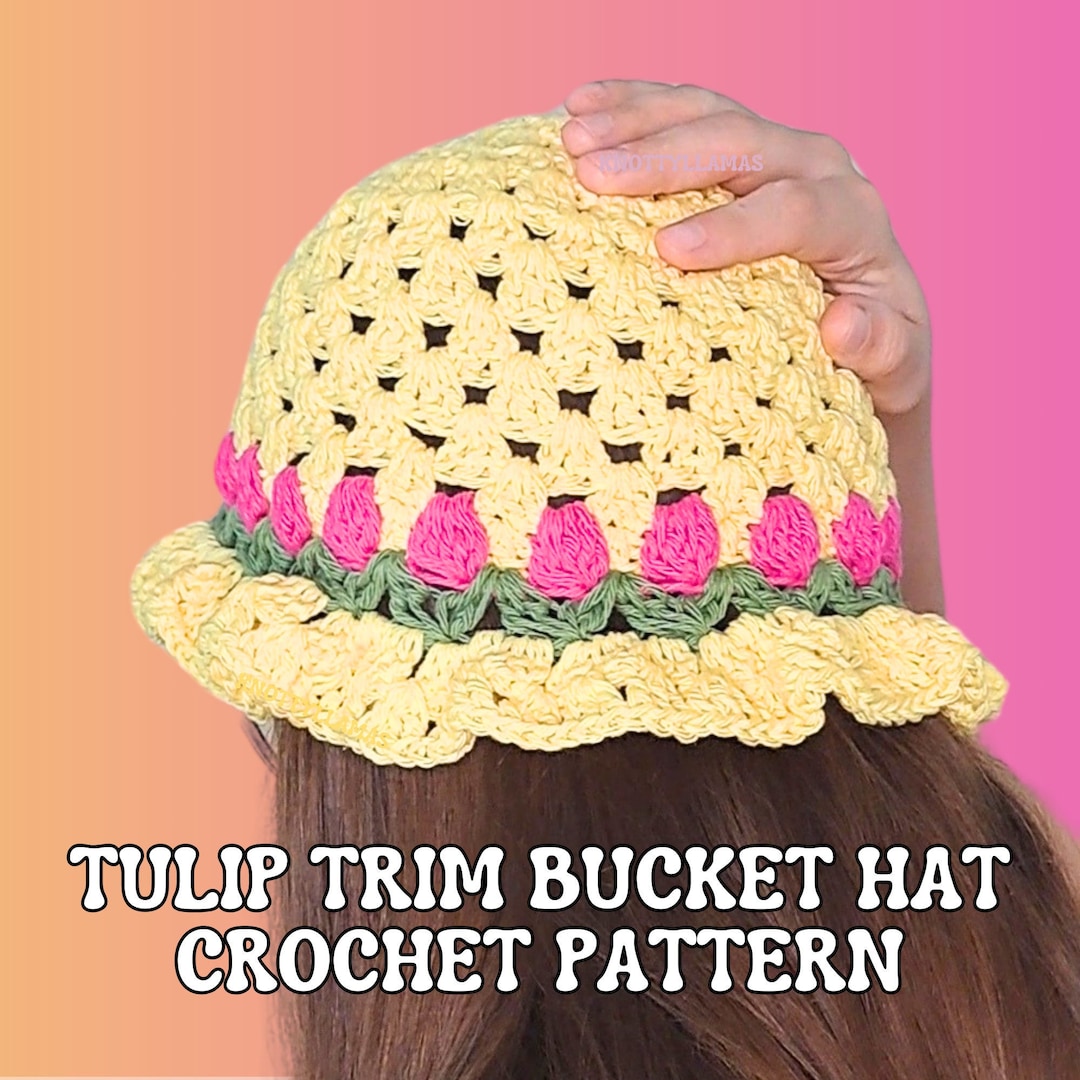 Tulip Festival Crochet Hat Pattern | Granny Stitch Crochet Tulip Ruffle ...