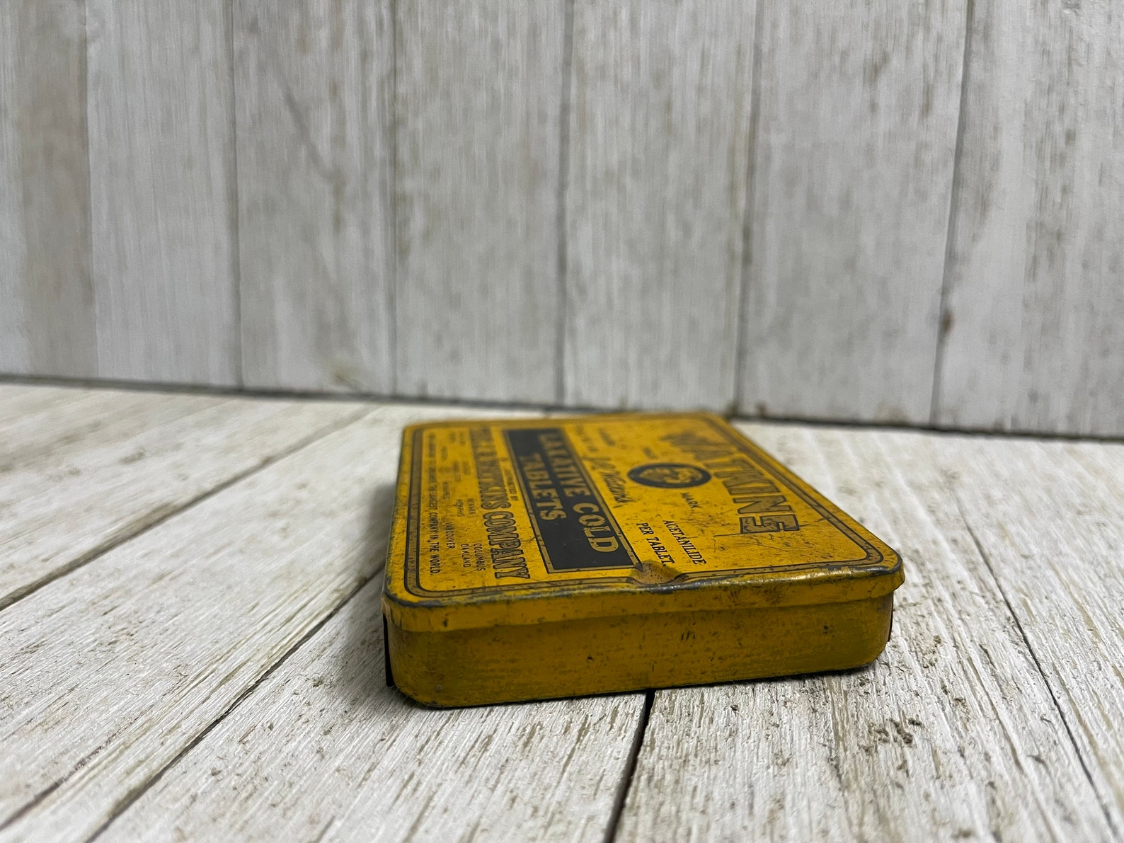 Watkins Laxative Cold Tablets Vintage Tin - Etsy
