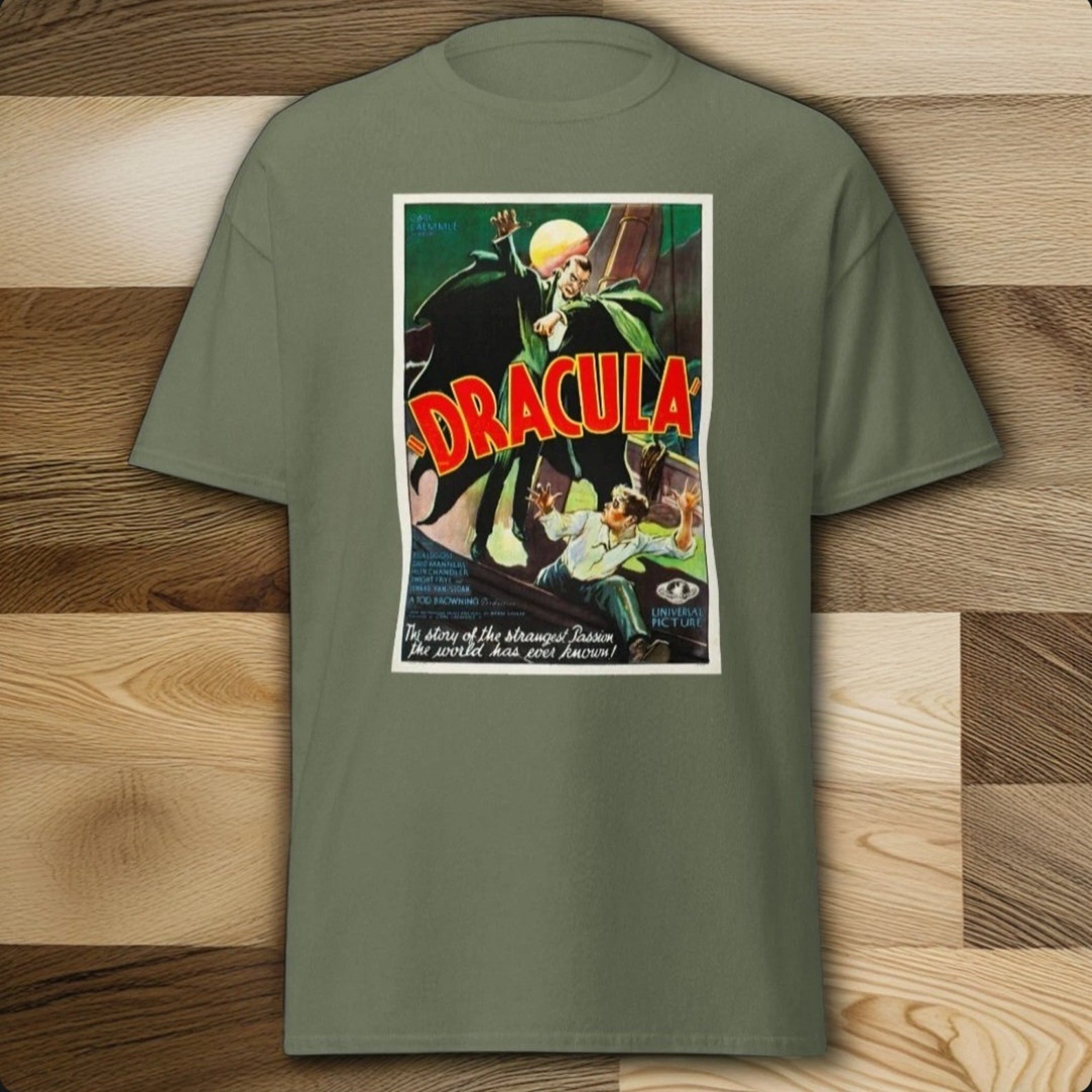 Vampire T-shirt Vintage Movie Poster Halloween Shirt of Dracula Top ...