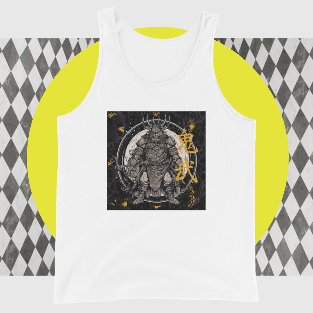 Demon Warrior Tank Top of Japanese Demon Art Top Unisex Tank Top of ...