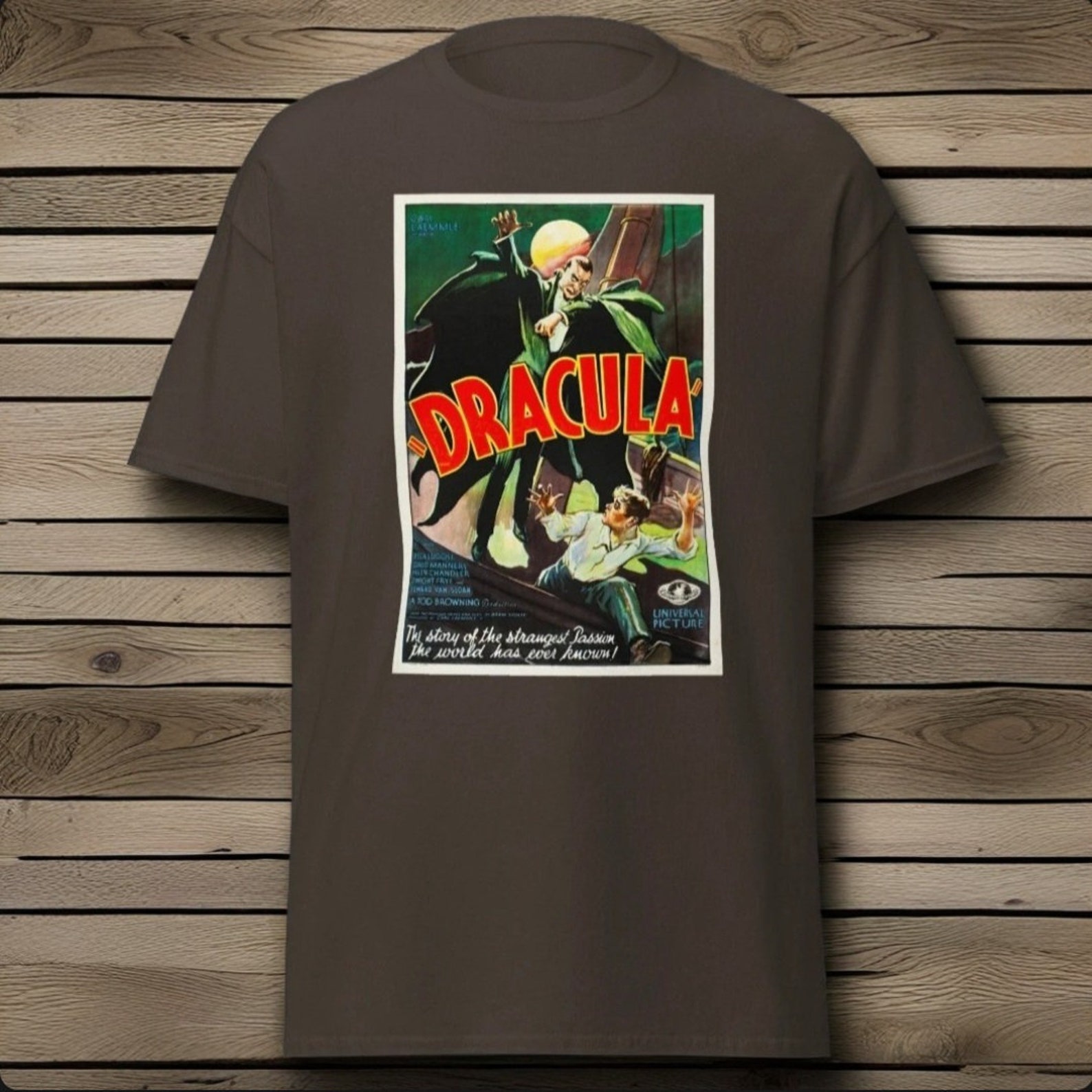 Vampire T-shirt Vintage Movie Poster Halloween Shirt of Dracula Top ...