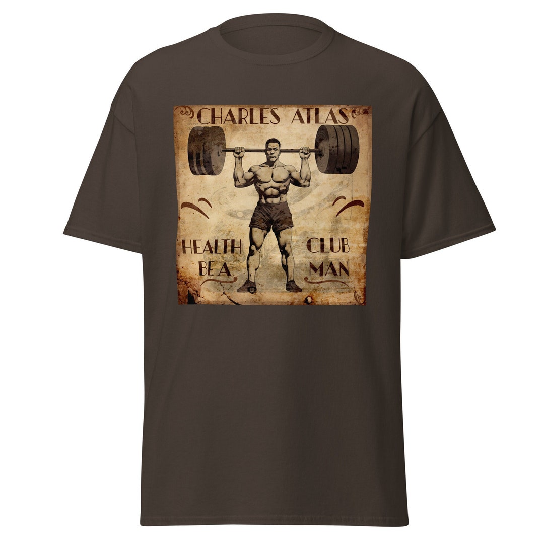 Charles Atlas Health Club T-shirt Workout T-shirt for Men - Etsy