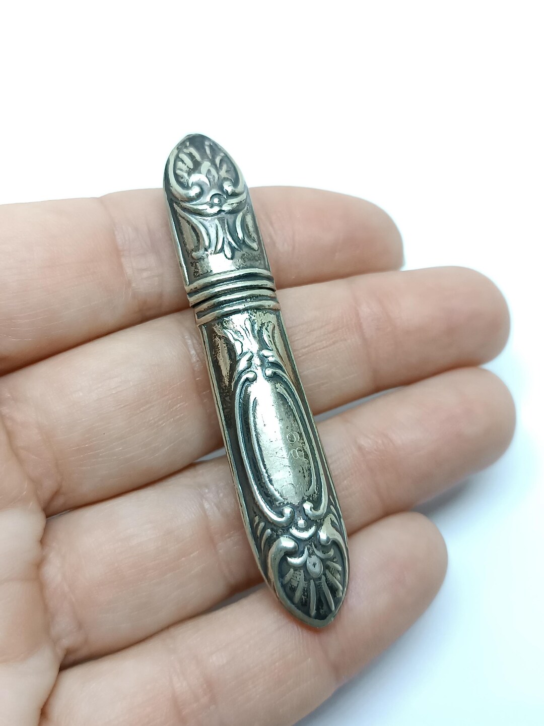 Antique Sterling Silver Needle Case for Sewing, Finely Crafted ...